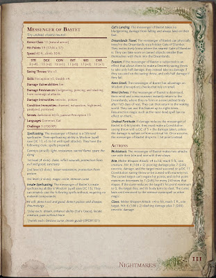 Susurros desde la Oscuridad: Nightmares: A Saga Bestiary (5e)