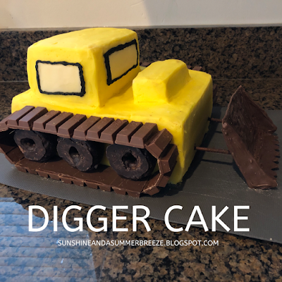 Sunshine and a Summer Breeze: How to Make A Digger Cake