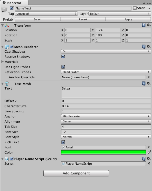 UNITY 3D Tutorials: how to display 3d text dynamically at unity