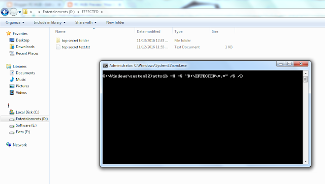 How to see files that are Hidden by Virus on Windows