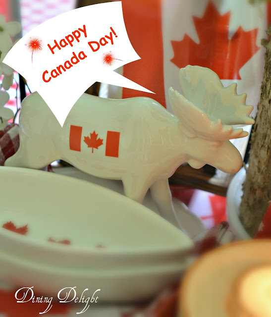 Dining Delight: Canada Day Display in a Tray