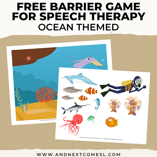 Free Printable Ocean Barrier Game for Speech Therapy | And Next Comes L ...