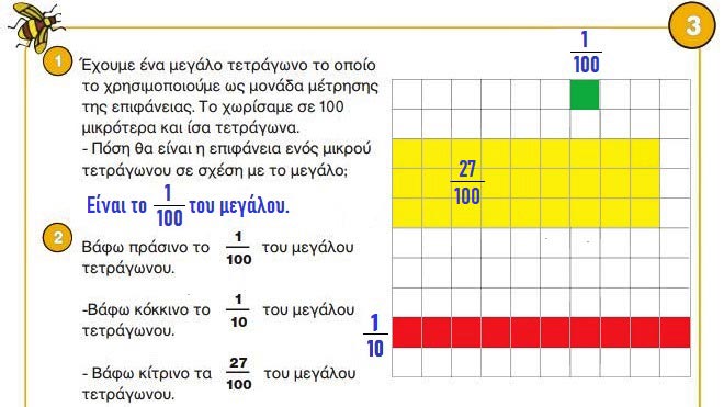Κεφ. 34ο: Δεκαδικά κλάσματα - Μαθηματικά Γ' Δημοτικού
