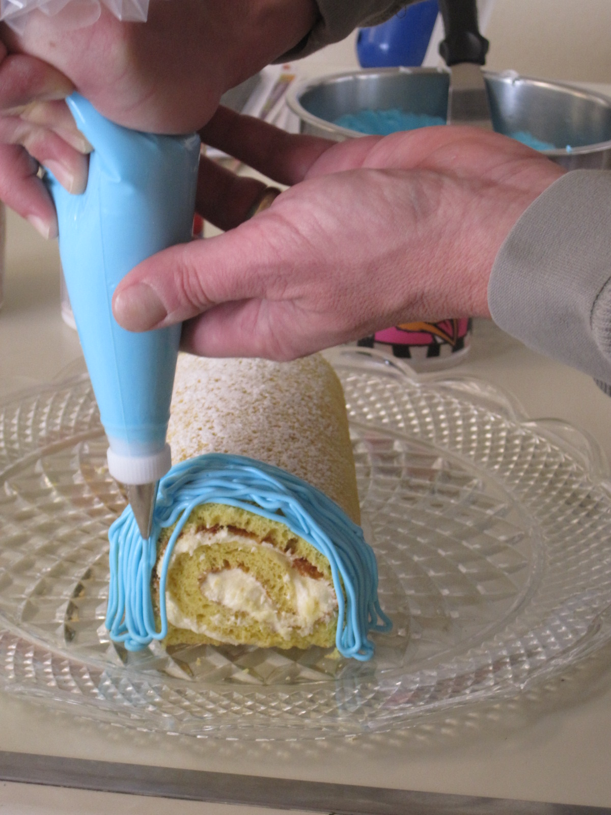 The Creative Cake Maker: Hubby's First Cake Decorating Attempt