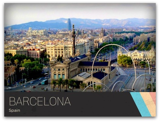 Barcelona via postcards...
