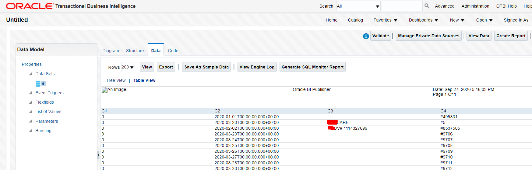 Oracle Fusion ERP RICE: OTBI Analysis to BI Publisher Query