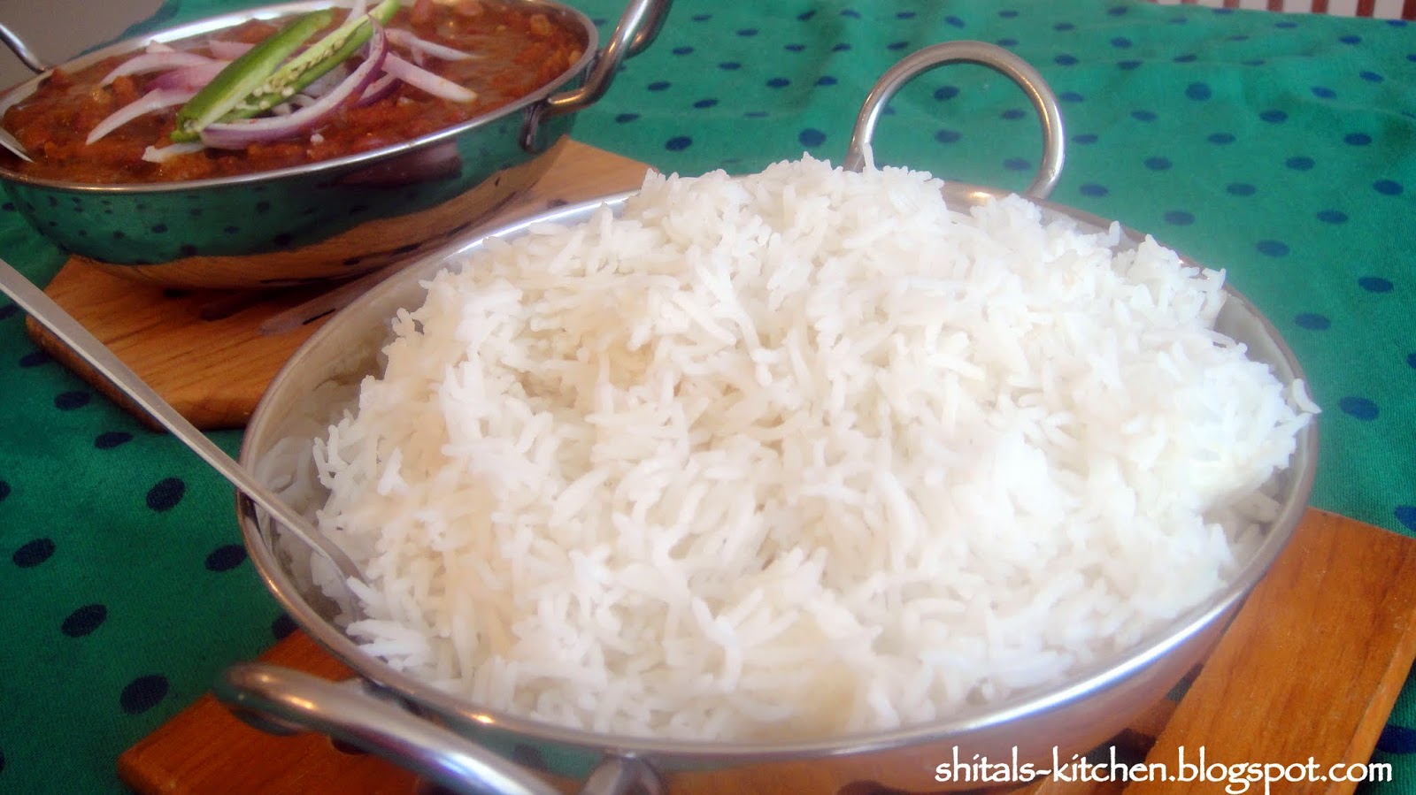 Shital's-Kitchen: Rajma Rice/ Kidneybean Curry with Steamed Rice