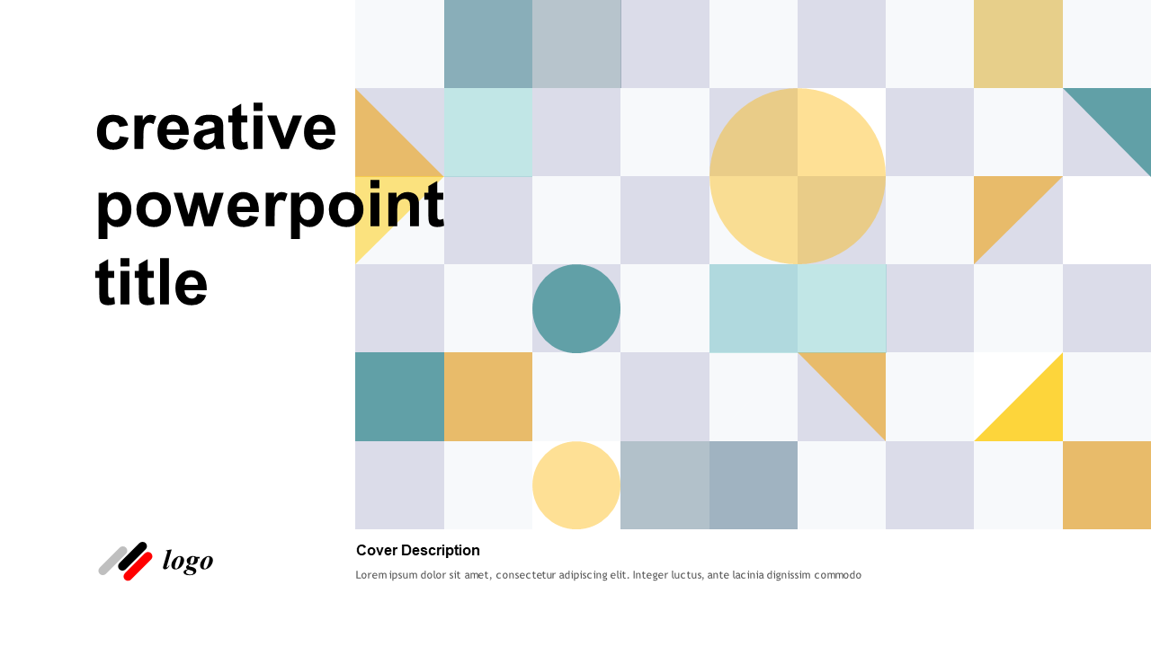 Mosaic Abstract Pattern PowerPoint Templates - PowerPoint Free