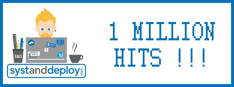 Wow, ONE MILLION HITS !!! Thank you | Syst & Deploy