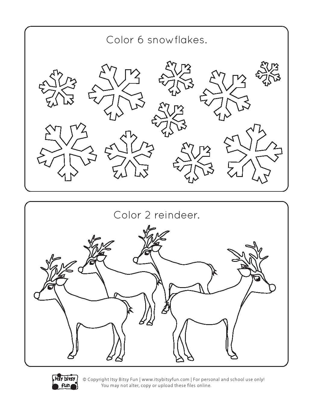 Christmas Count And Color Worksheets For Kids And PDF Christmas Count And Color Worksheets For Kids And PDF