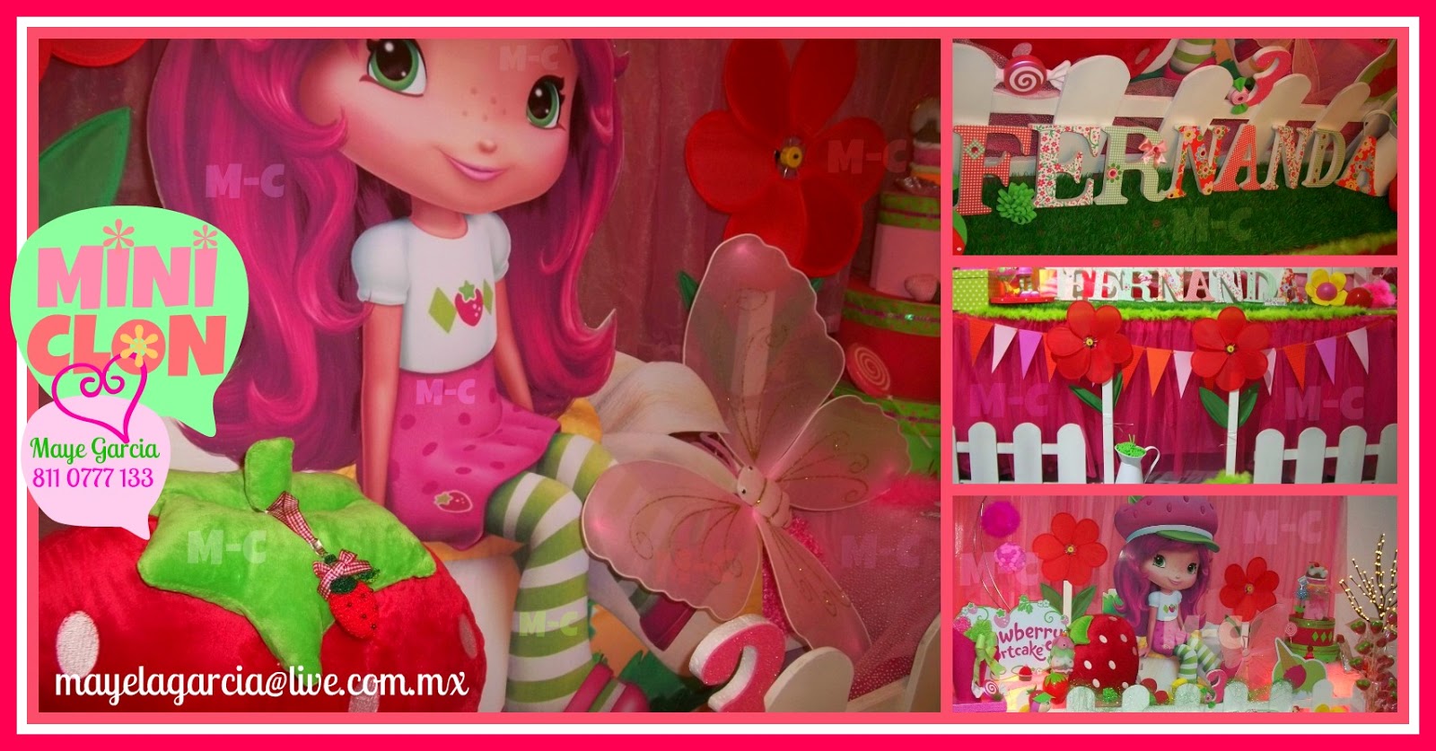 MINI-CLON: FIESTA TEMATICA DE ROSITA FRESITA MODERNA