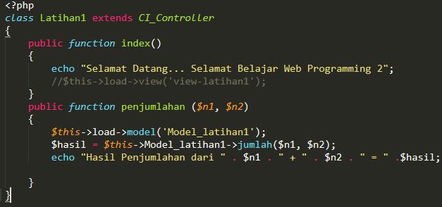 Catatan Kita : MEMBUAT PROGRAM SEDERHANA MENGGUNAKAN MVC-CODEIGNITER