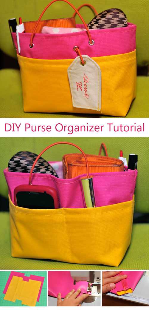 DIY Purse Organizer Tutorial & Pattern ~ DIY Tutorial Ideas!