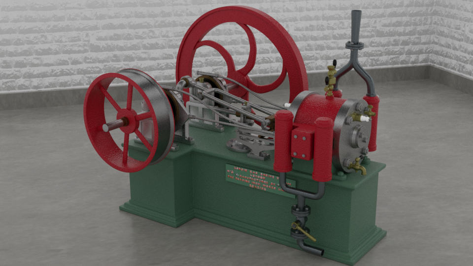 Tom's Blender Models: Lenoir Gas Engine