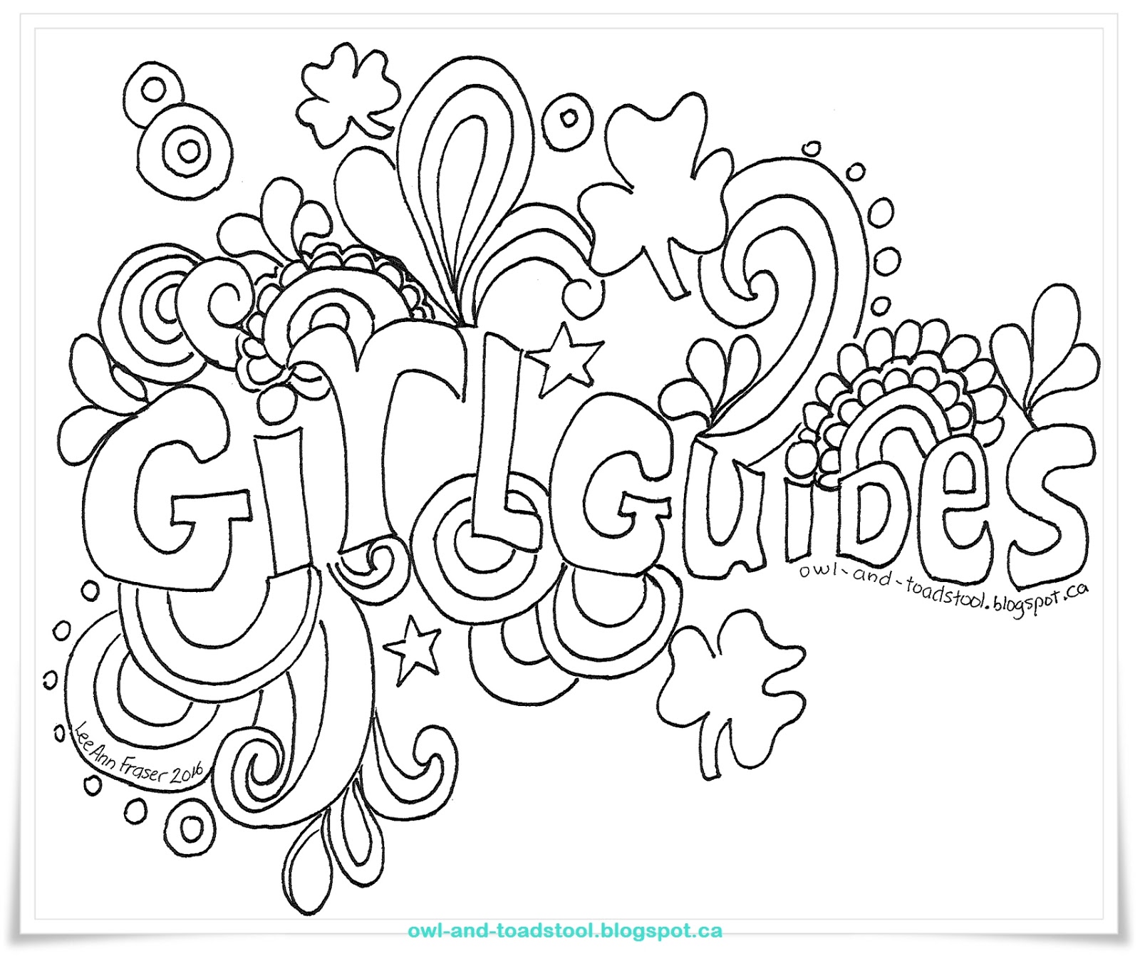 Owl & Toadstool: Doodle- Girl Guides