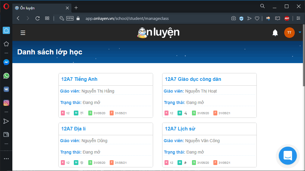 Hướng dẫn học sinh đăng nhập và sử dụng tài khoản onluyen.vn để tự học