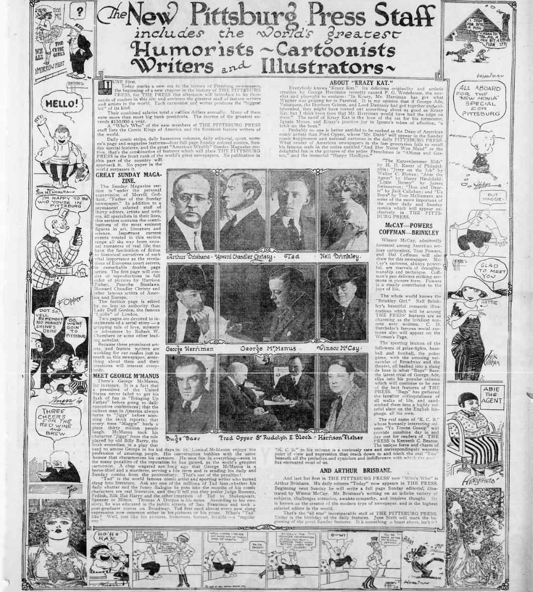 BOOKSTEVE'S LIBRARY: 1920 Comic Strip Article