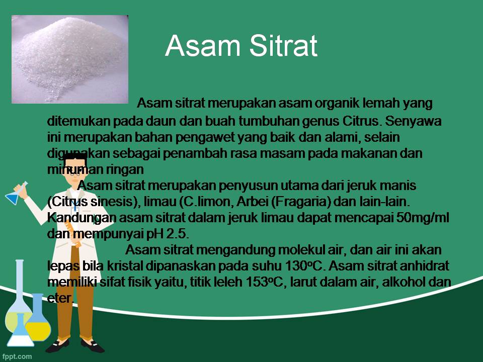 Pembuatan Asam Sitrat Dari Jeruk Dengan Teknik Isolasi ~ KIMIA ORGANIK ...