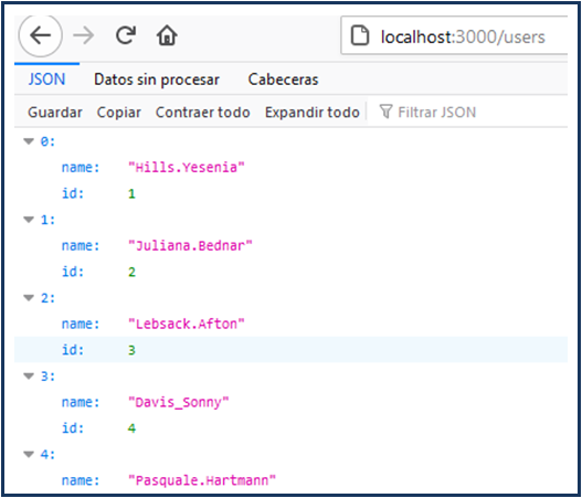 Asuntos de Software: Ejemplo sencillo de Mockserver con json-server