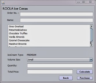 Ice Cream Ordering System: ICE CREAM ORDERING SYSTEM GUI