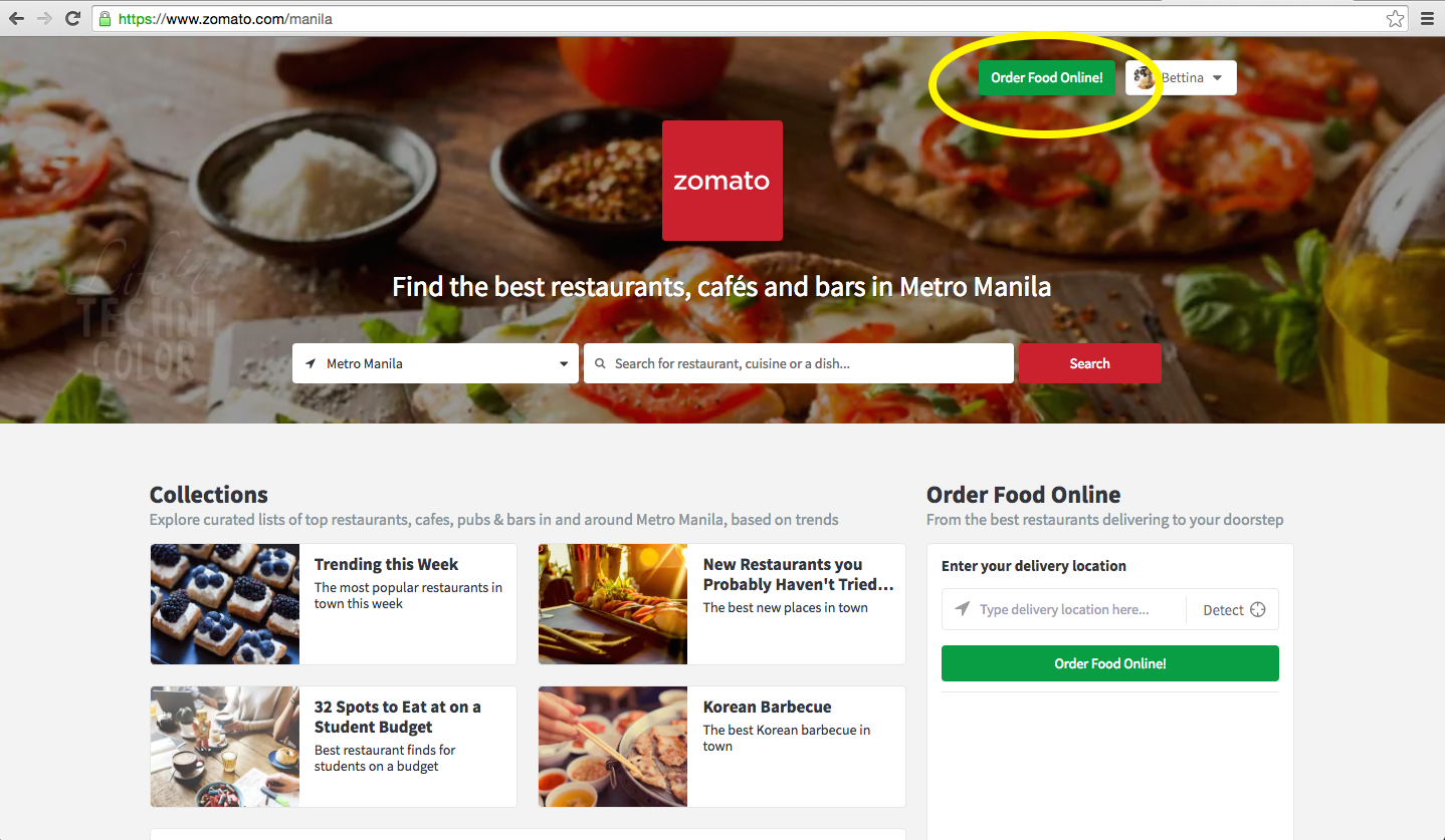 Zomato: Order Food Online! | Bettina Bacani