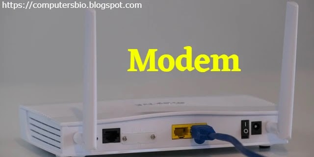 What are the features of modem and types of modem