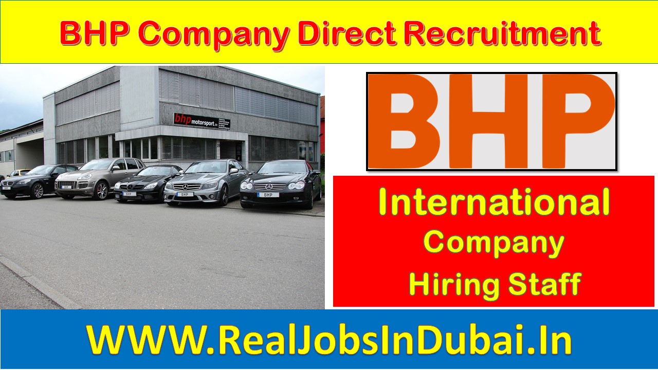 BHP Company Direct Recruitment To India & Malaysia.