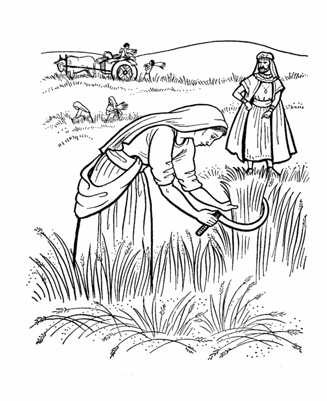 Dibujos Cristianos: Dibujo de Ruth para colorear ~ Dibujos Cristianos ...