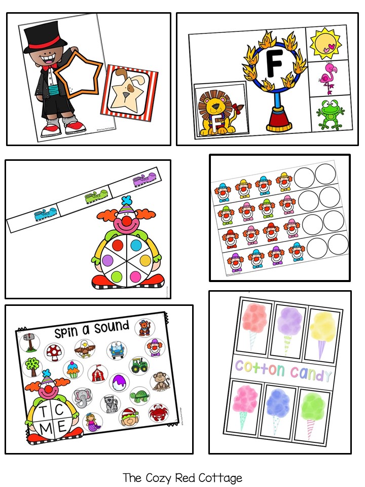 The Cozy Red Cottage: Free Circus Number Puzzles
