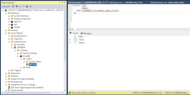 All about SQLServer: How to create linked server between On-premise and ...
