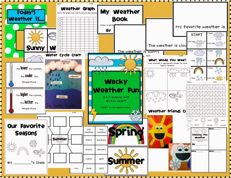 The Adventures of a K/1 Teacher: Wacky Weather Fun!