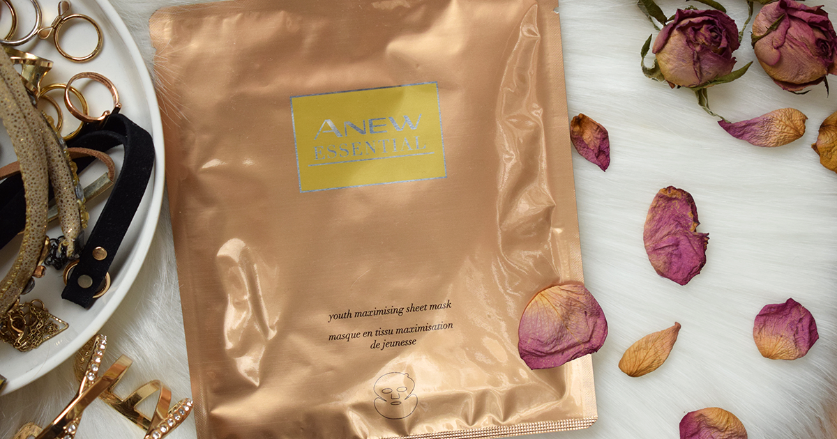 Review: Avon Anew Essential Youth Maximising Sheet Mask - Adjusting Beauty