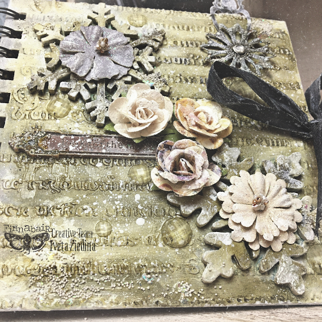 Finnabair: Winter art-journal cover by Iveta Ziedina