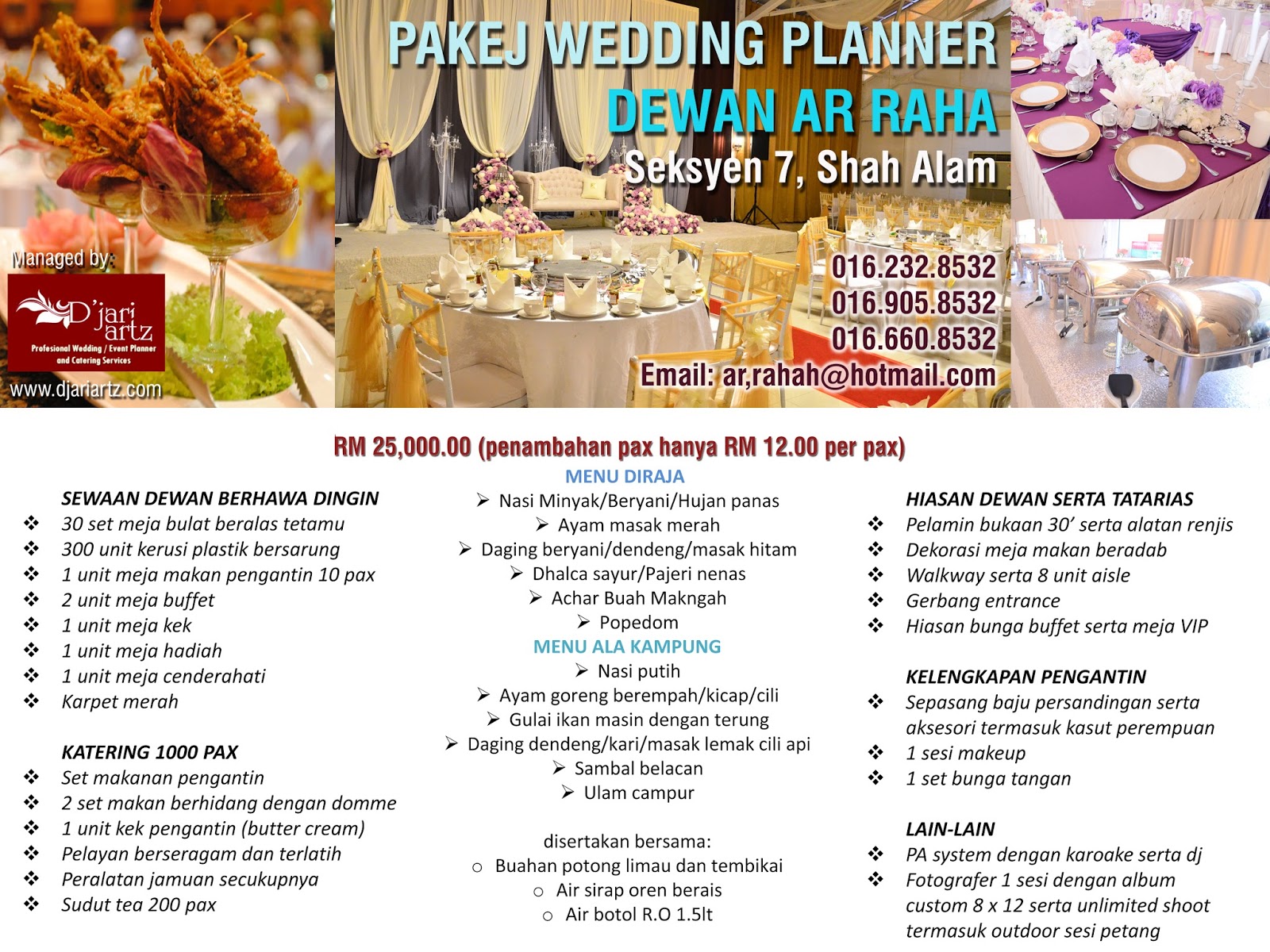 DJari Artz Wedding & Catering -We Plan Your Special Day..... because ...