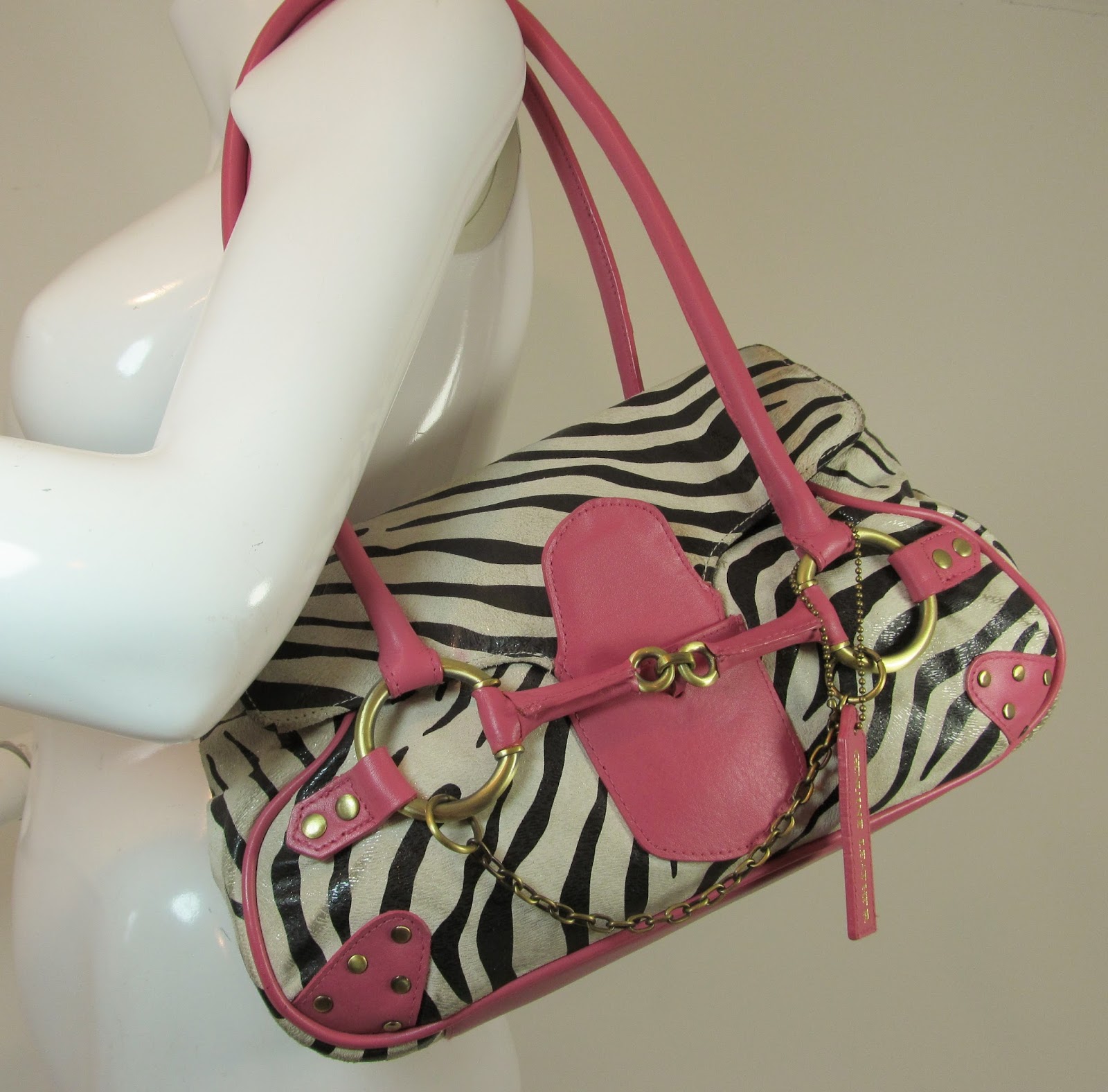 Paradox zebra print pink leather handbag over shoulder bag purse R12075 ...