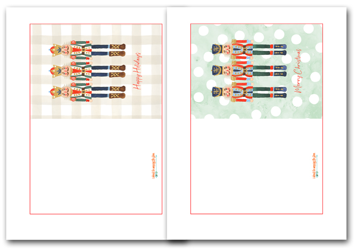 Free Printable Nutcracker Christmas Cards | i should be mopping the floor