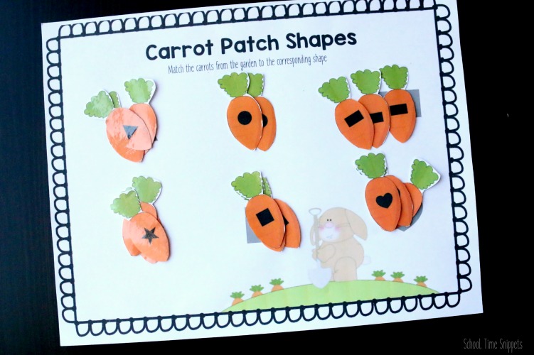 Peter Rabbit Shape Matching Activity | School Time Snippets
