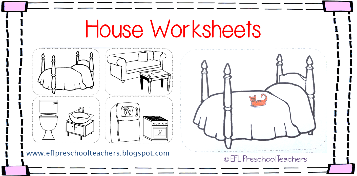 ESL/EFL Preschool Teachers: House Unit Worksheets and more for the ...