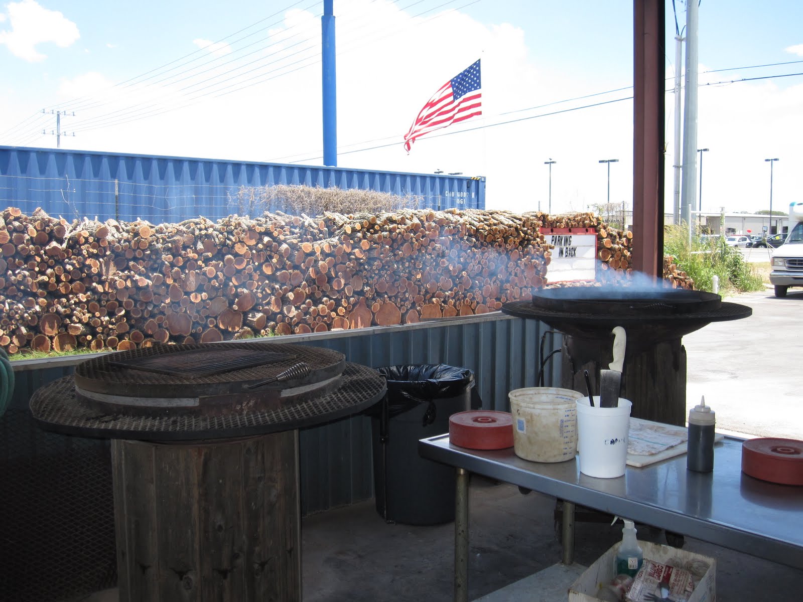 Man Up: Tales of Texas BBQ™: The pit at Burnet Feed Store BBQ (Burnet, TX)