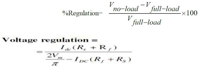 Full-Wave Rectifier Regulation Representation Derivation