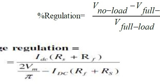 Full-Wave Rectifier Regulation Representation Derivation