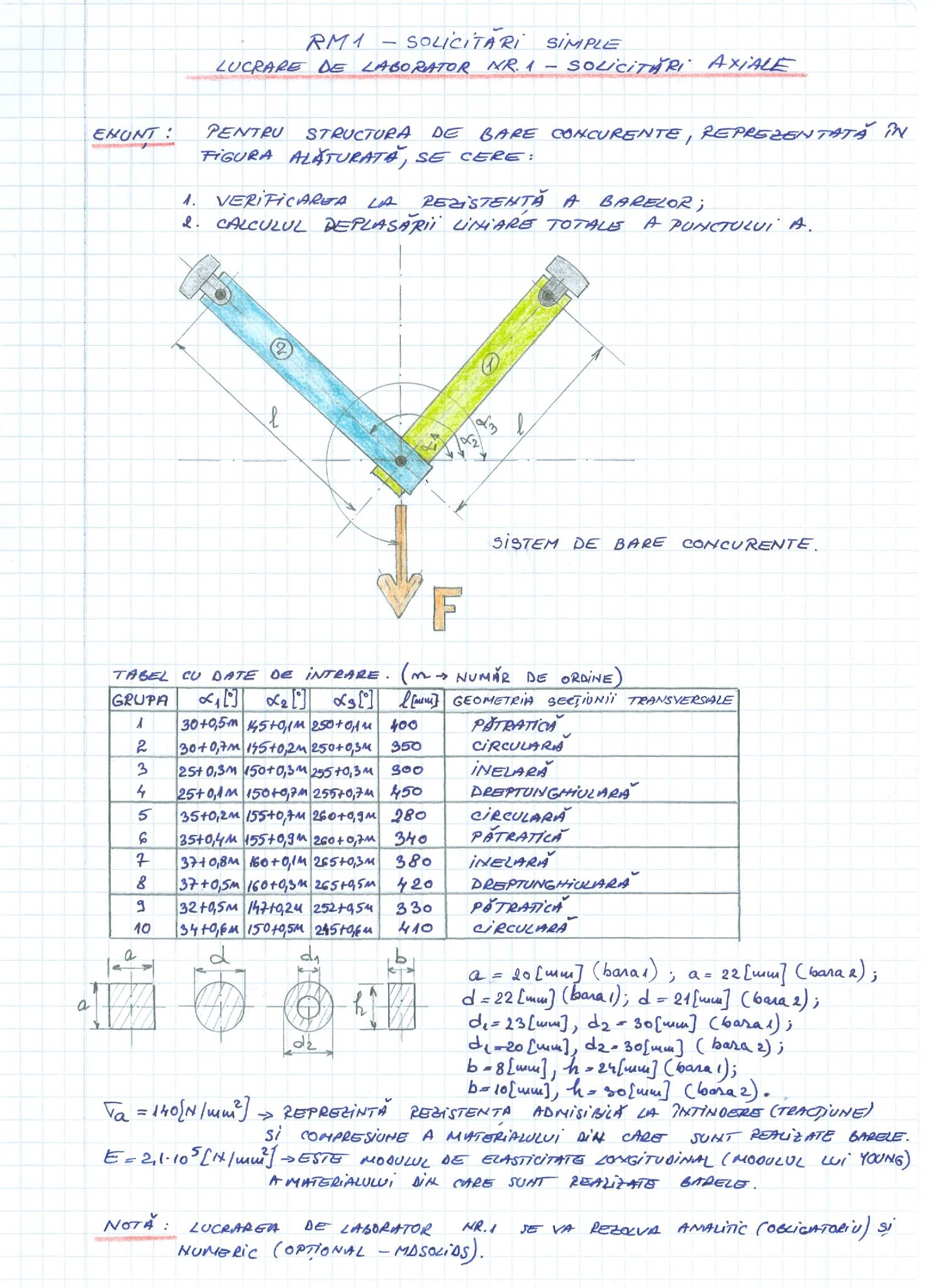 Rezistenta Materialelor - Mechanics of Materials - Résistance des Matériaux