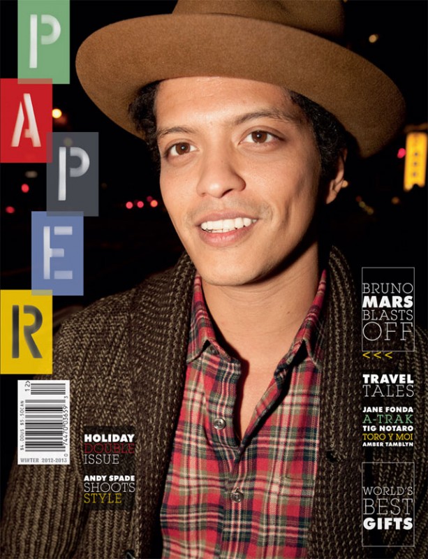 Smartologie: Bruno Mars for Paper Magazine December 2012 + New Single ...