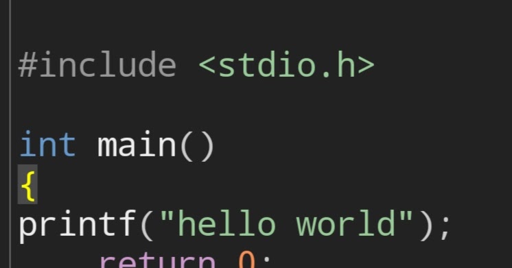 HELLO WORLD IN C PROGRAM