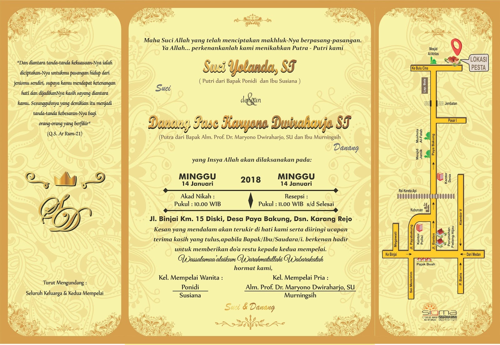 Undangan adat Jawa keren - PERCETAKAN SIGMA BINJAI