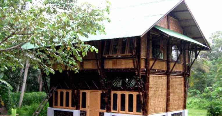33+ Desain Rumah Bambu Sederhana Keren