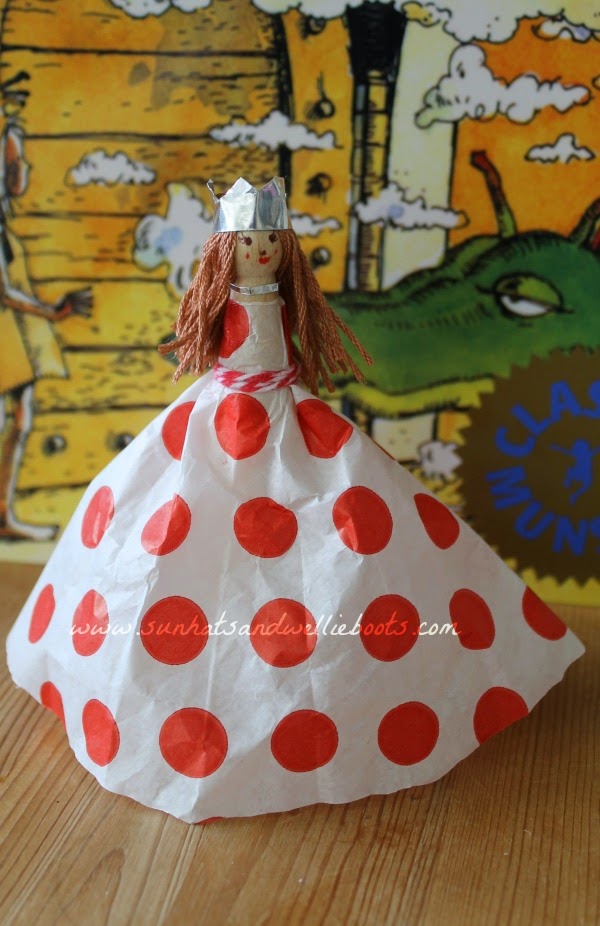 Sun Hats & Wellie Boots: The Paper Bag Princess Puppet - made from a ...