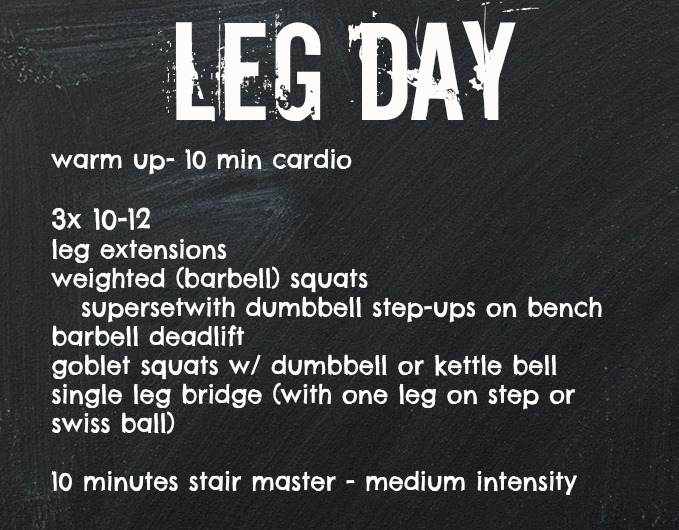 Live Well. Live Happy. : W.O.W: Leg Day