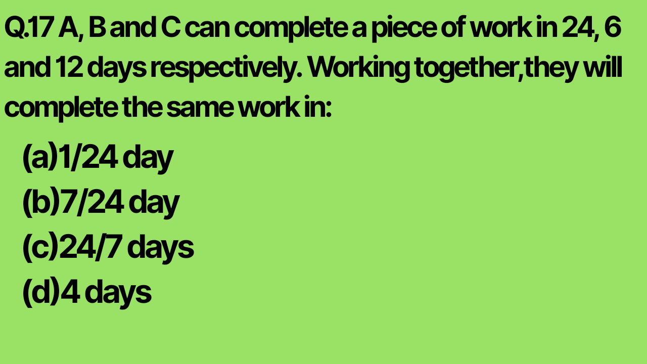 SSB OIR TEST- TIME & WORK PRACTICE SET- 1 | Exam Crack Official