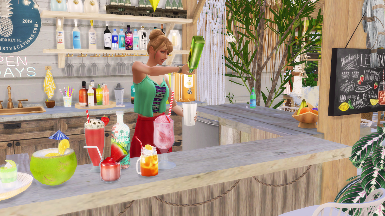 July Release 2nd Building: Sims 4 Sulani Surf Bar 海灘衝浪店與吧檯 (FREE) [Ruby ...